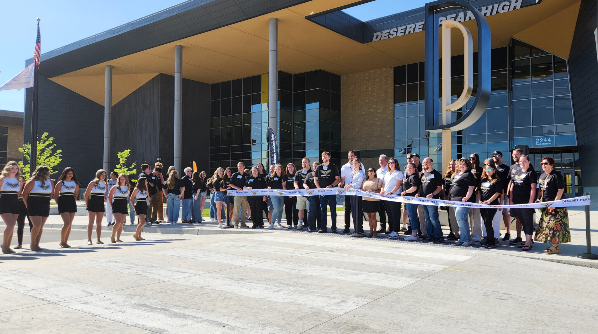 Desert Peak High School celebrates its grand opening with a ribbon ...